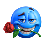 Rose in Mouth Emoji - emojigit.com