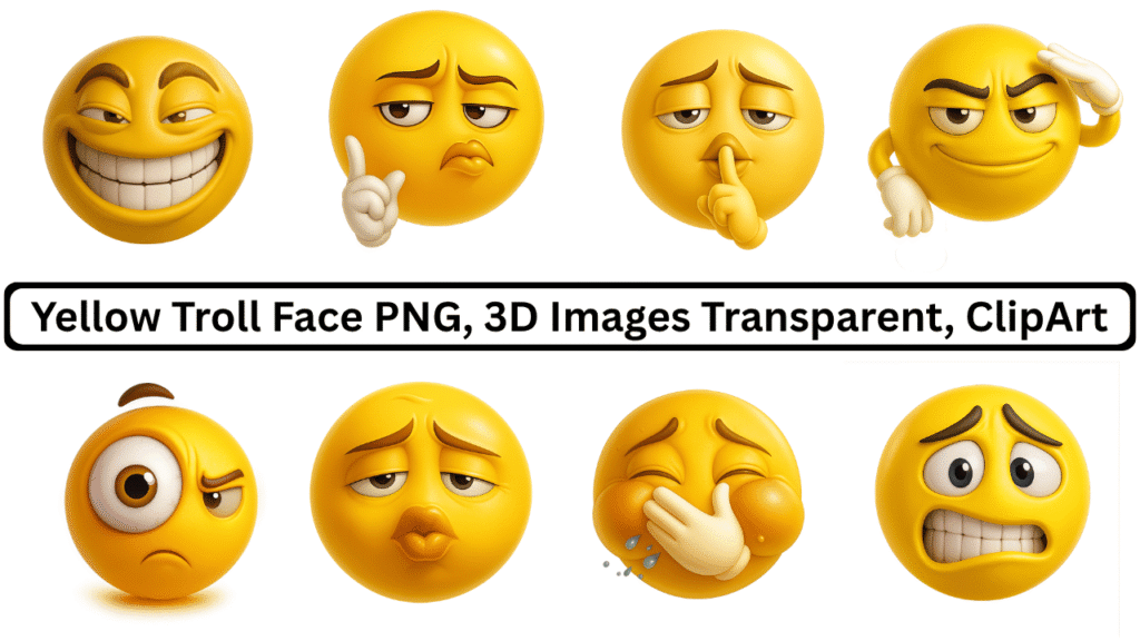 Sigma Troll Face Transparent, PNG 3D Images FREE - emojigit.com